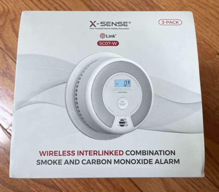 X-Sense SC07-W Wireless Interlinked Combination Smoke and Carbon ...