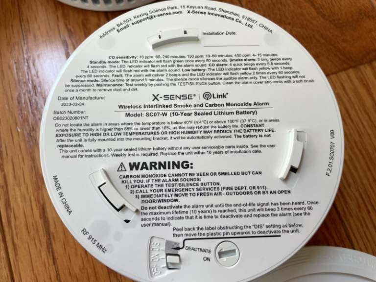 X-Sense SC07-W Wireless Interlinked Combination Smoke and Carbon Monoxide Alarm review - Please ...
