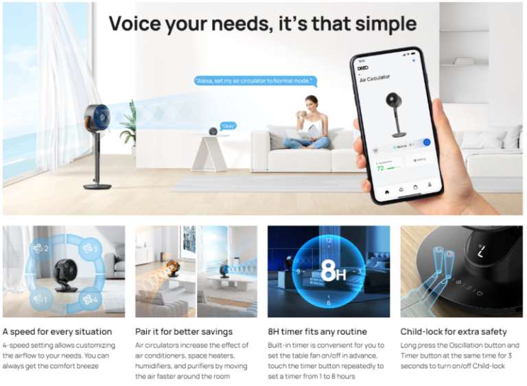 Dreo 43''Polyfan Max S Pedestal Fan with Remote review - The Gadgeteer