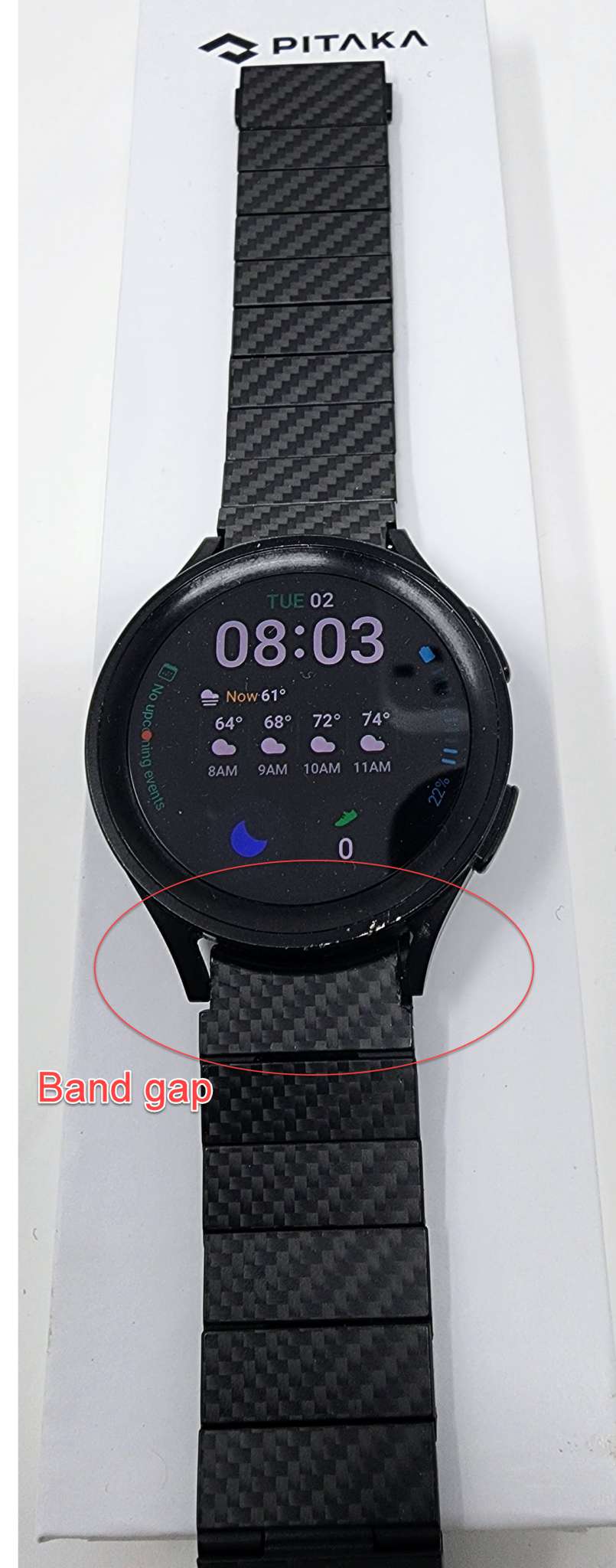 Pitaka Carbon Fiber Samsung Galaxy Smart Watch Band review - Be careful ...