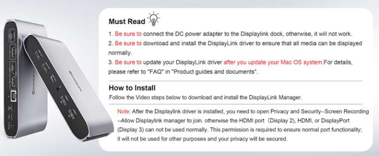 Minisopuru Displaylink Triple Display Docking Station review - The ...