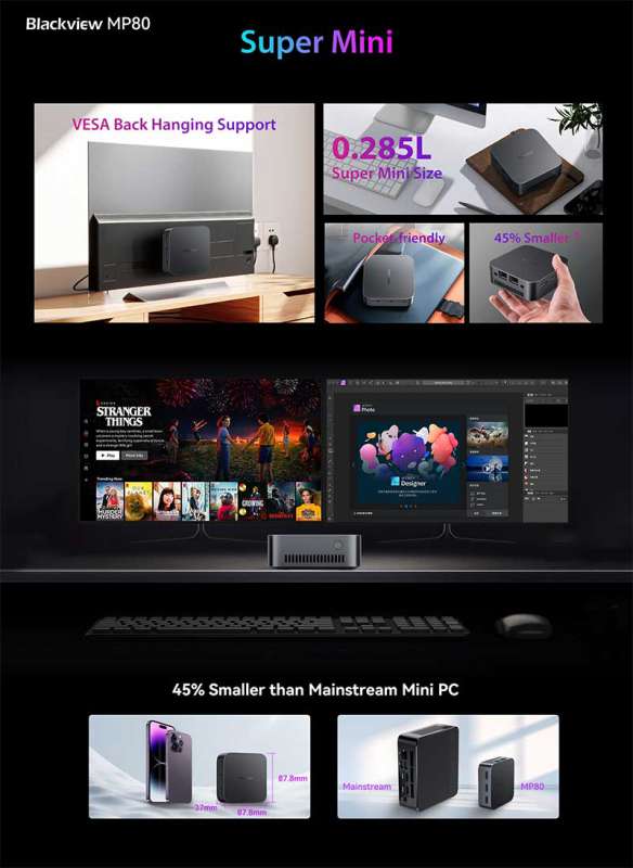 Blackview launches super mini PC MP80 with 12th Gen Intel®: Possibly ...