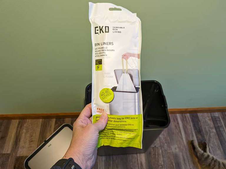 EKO Deluxe Mirage-T 50 liter smart trashcan review - handsfree ...