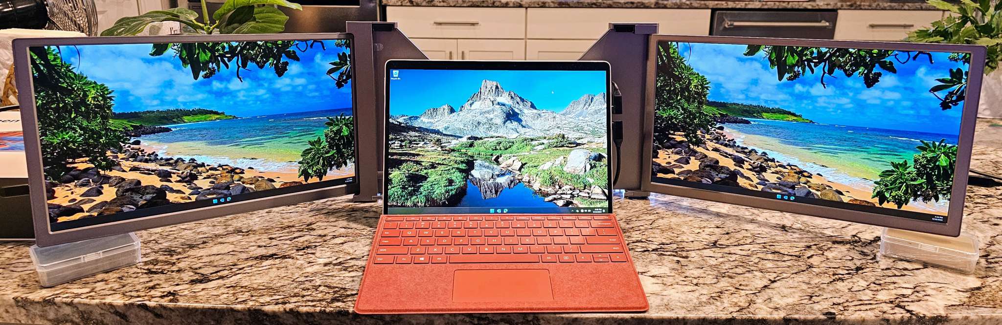 Limink S20 portable tri-screen monitor review - Less is more and still ...