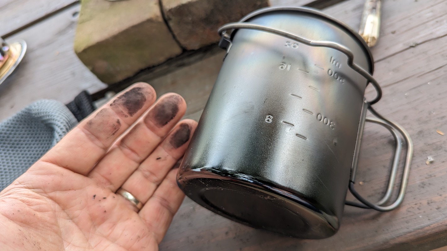 Tom Shoo Wood Stove and Titanium Pot review - Wood fired camp cooking ...