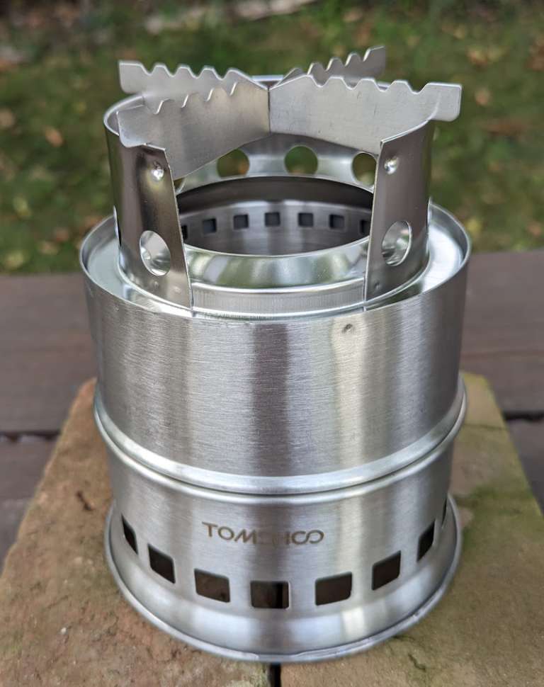 Tom Shoo Wood Stove and Titanium Pot review - Wood fired camp cooking ...