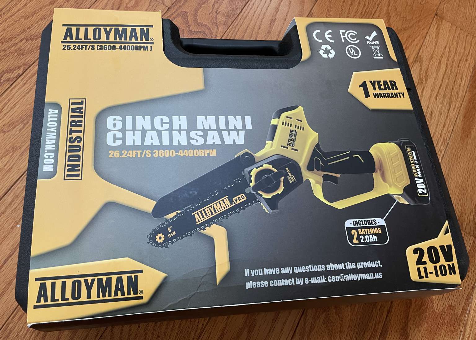 Alloyman CS-BM11 Cordless Chain Saw review - Trimming and pruning has ...