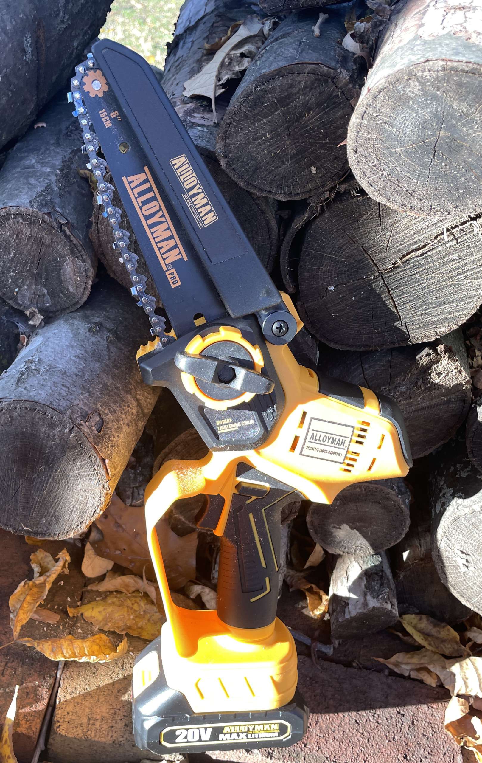 Alloyman CS-BM11 Cordless Chain Saw review - Trimming and pruning has ...