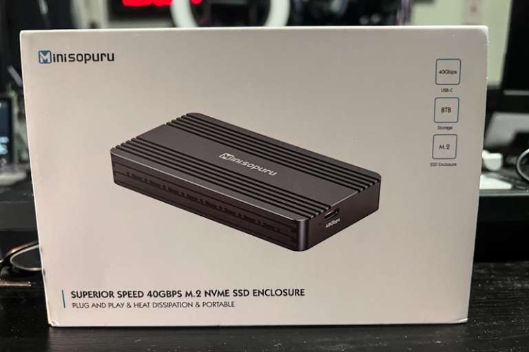 Minisopuru 40Gbps M.2 NVMe SSD Enclosure review - The Gadgeteer