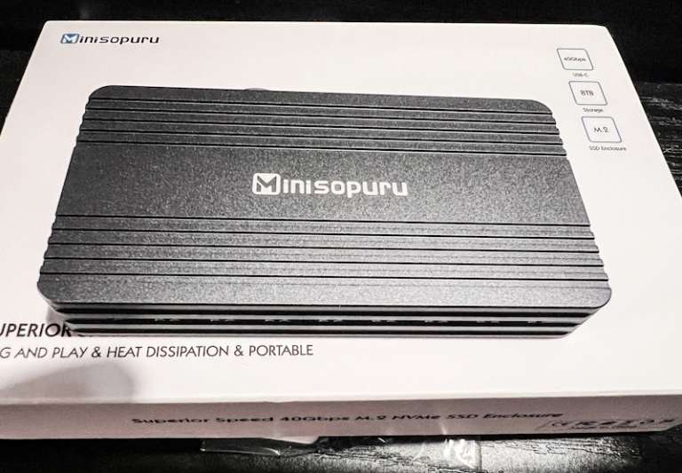 Minisopuru 40Gbps M.2 NVMe SSD Enclosure review - The Gadgeteer