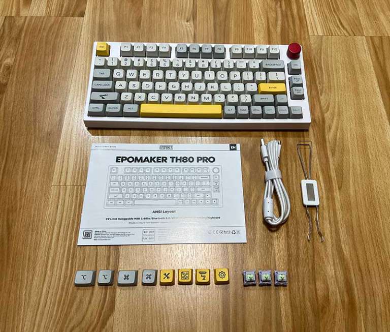 EPOMAKER TH80 Pro mechanical keyboard review - Thonk-a-licious on a ...