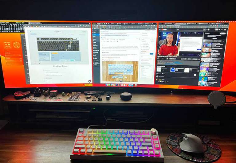 Keydous NJ80-AP wireless mechanical keyboard review - The Gadgeteer