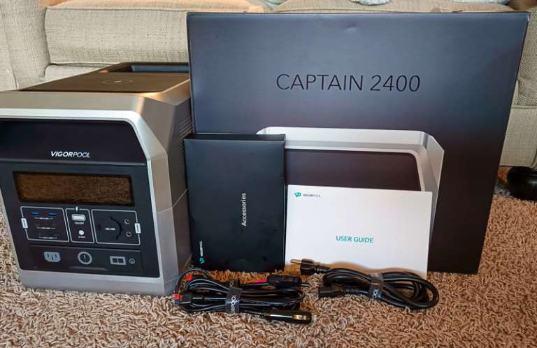 VigorPool Captain 2400 Portable Power Station review - oh captain my ...