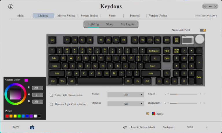 Keydous NJ98 mechanical keyboard review - The Gadgeteer
