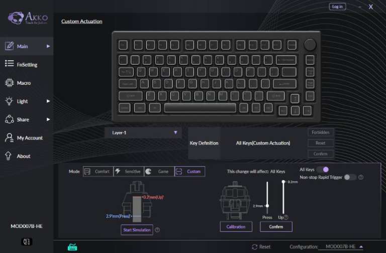 Akko MOD007B HE PC Santorini mechanical keyboard review - HE stands for ...