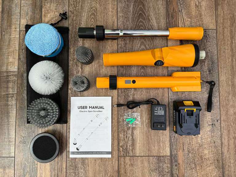 qimedo 1200 RPM electric spin scrubber review - The Gadgeteer