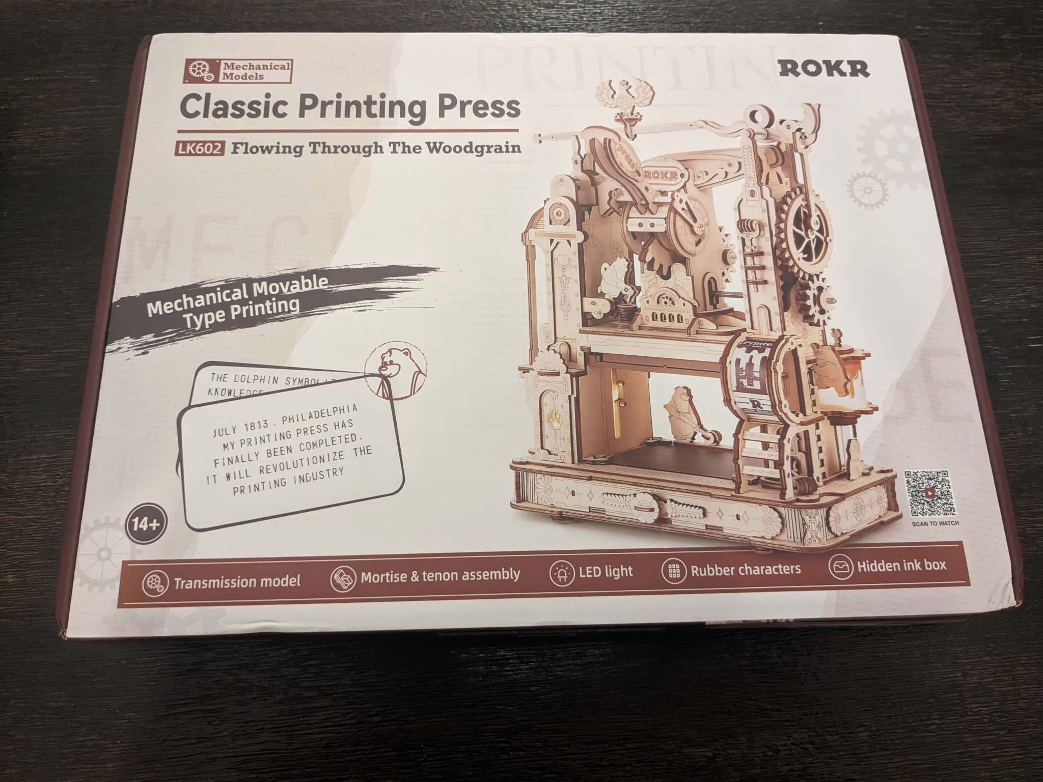 Robotime ROKR Classic Printing Press 3D Puzzle review - A complex, fun project! - The Gadgeteer