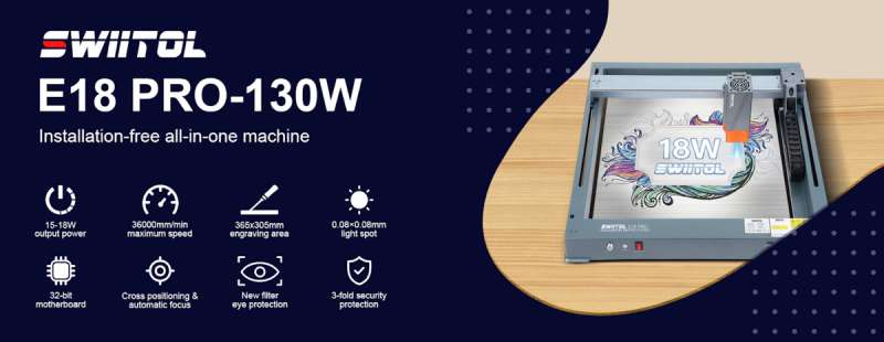 Swiitol E18 Pro 18W laser engraving machine review - The Gadgeteer