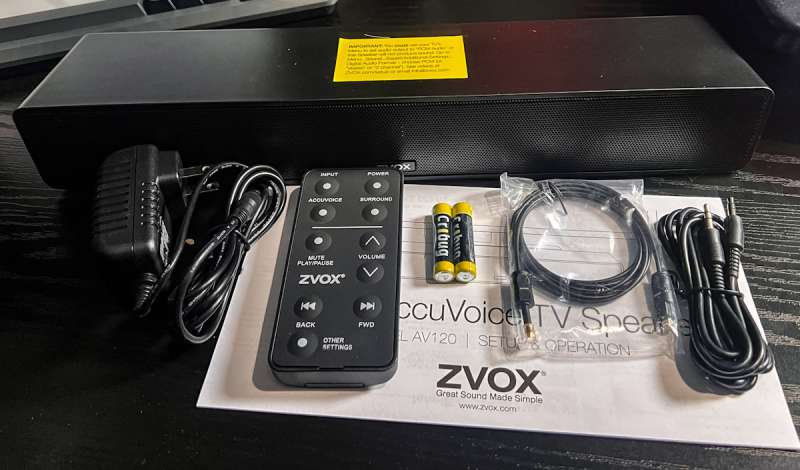 ZVOX Accuvoice AV120 TV Speaker review - The Gadgeteer