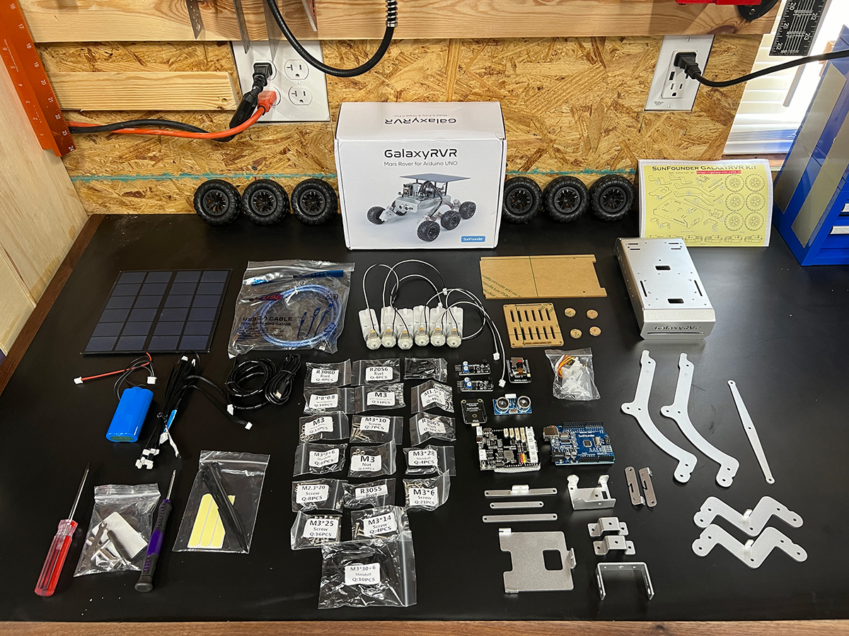 SunFounder GalaxyRVR Mars Rover Kit for Arduino review - start your ...