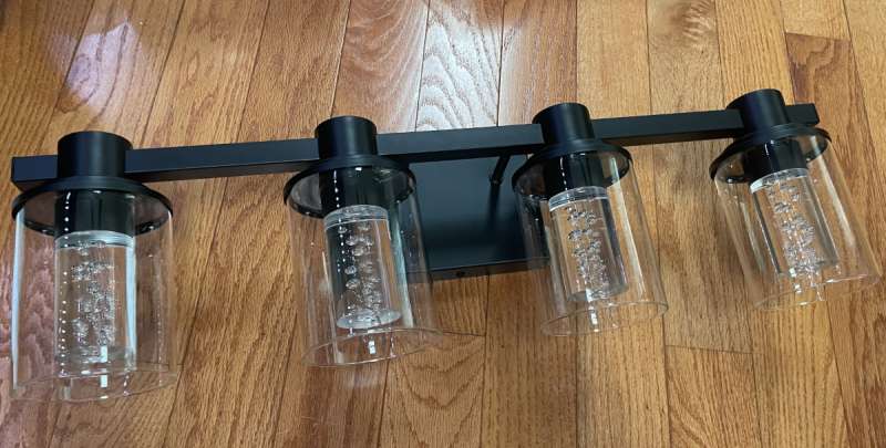 Quntis Bathroom Light Fixture review - Dimmable, color temperature ...