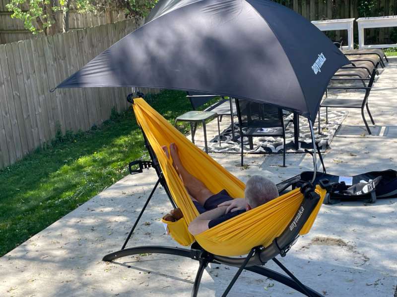 Anymaka hammock stand review - lounging made easier - The Gadgeteer