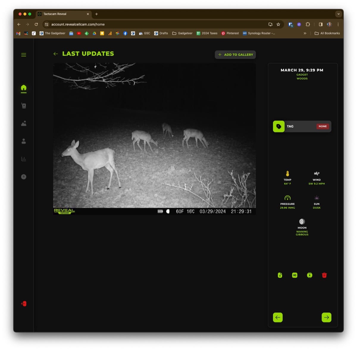 Tactacam Reveal X-Pro cellular trail camera review - Critters will ...