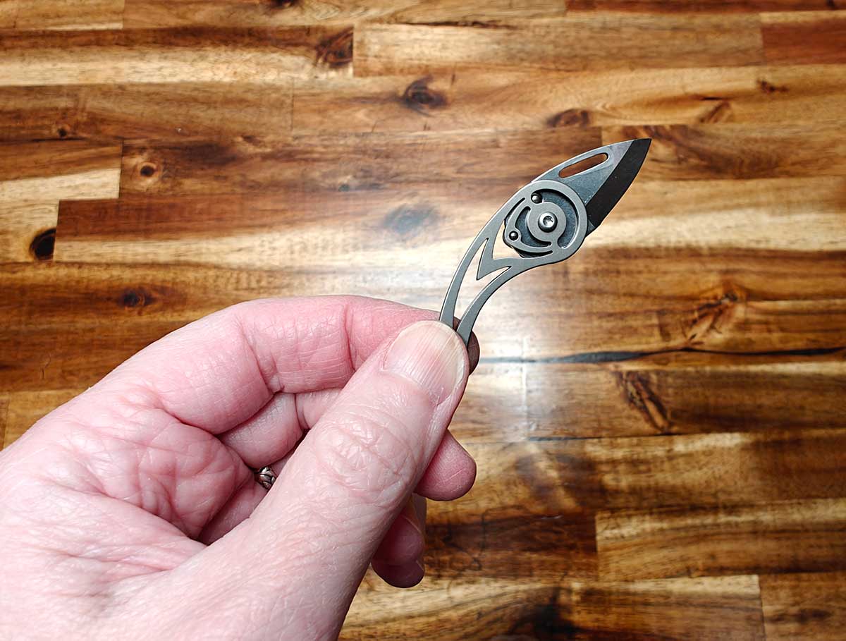 Tops Home Store Titanium Knife review - A tiny pocket knife for less ...