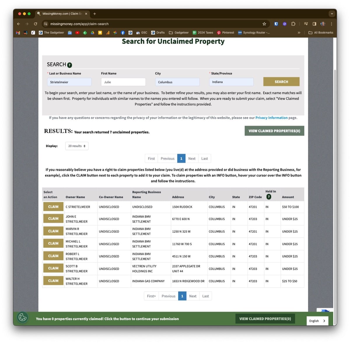 Did you know - That you might have unclaimed cash? No, this isn't a ...