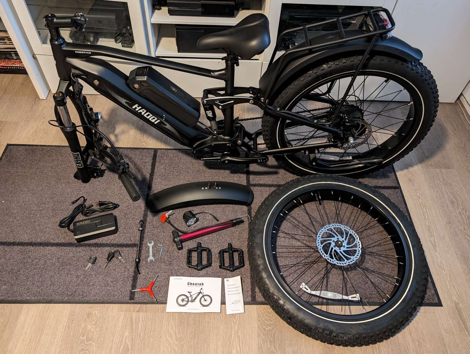 HAOQI Cheetah Full Suspension Electric Bike review - A powerful fat ...