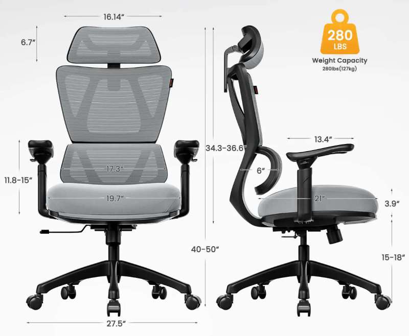 Protoarc Ergochair 100 ergonomic mesh office chair review - a budget ...