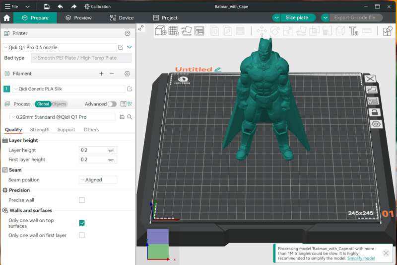 QIDI Tech Q1 Pro 3D Printer review - The Gadgeteer