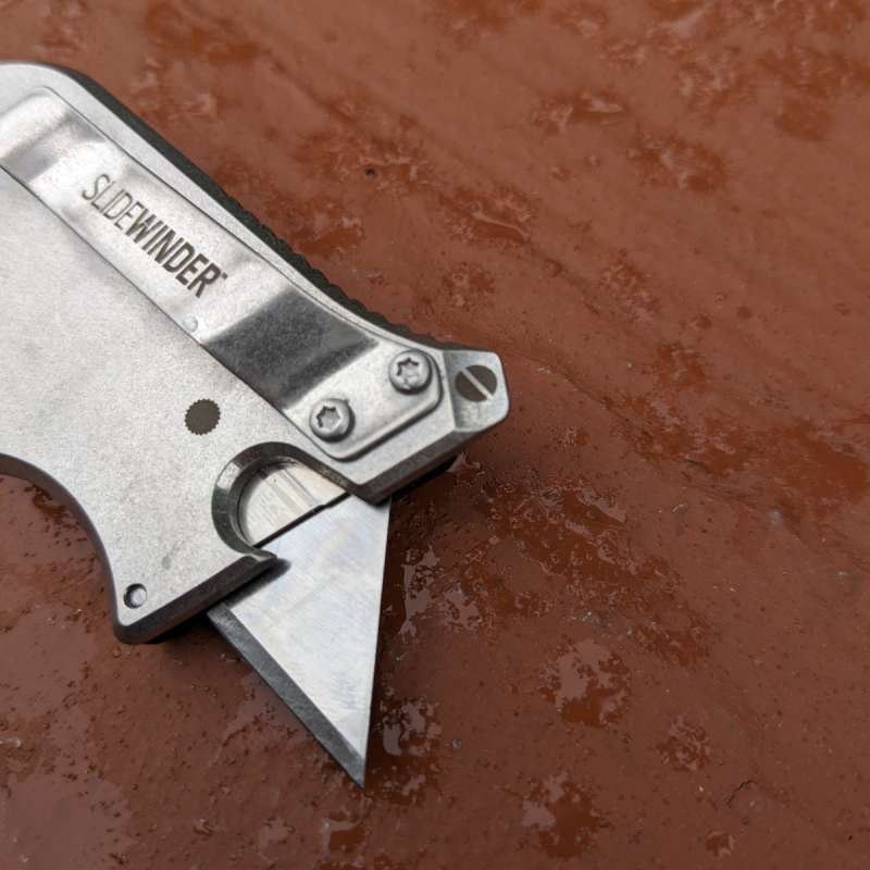 Outdoor Edge Slidewinder utility knife multi-tool review - No cutting ...