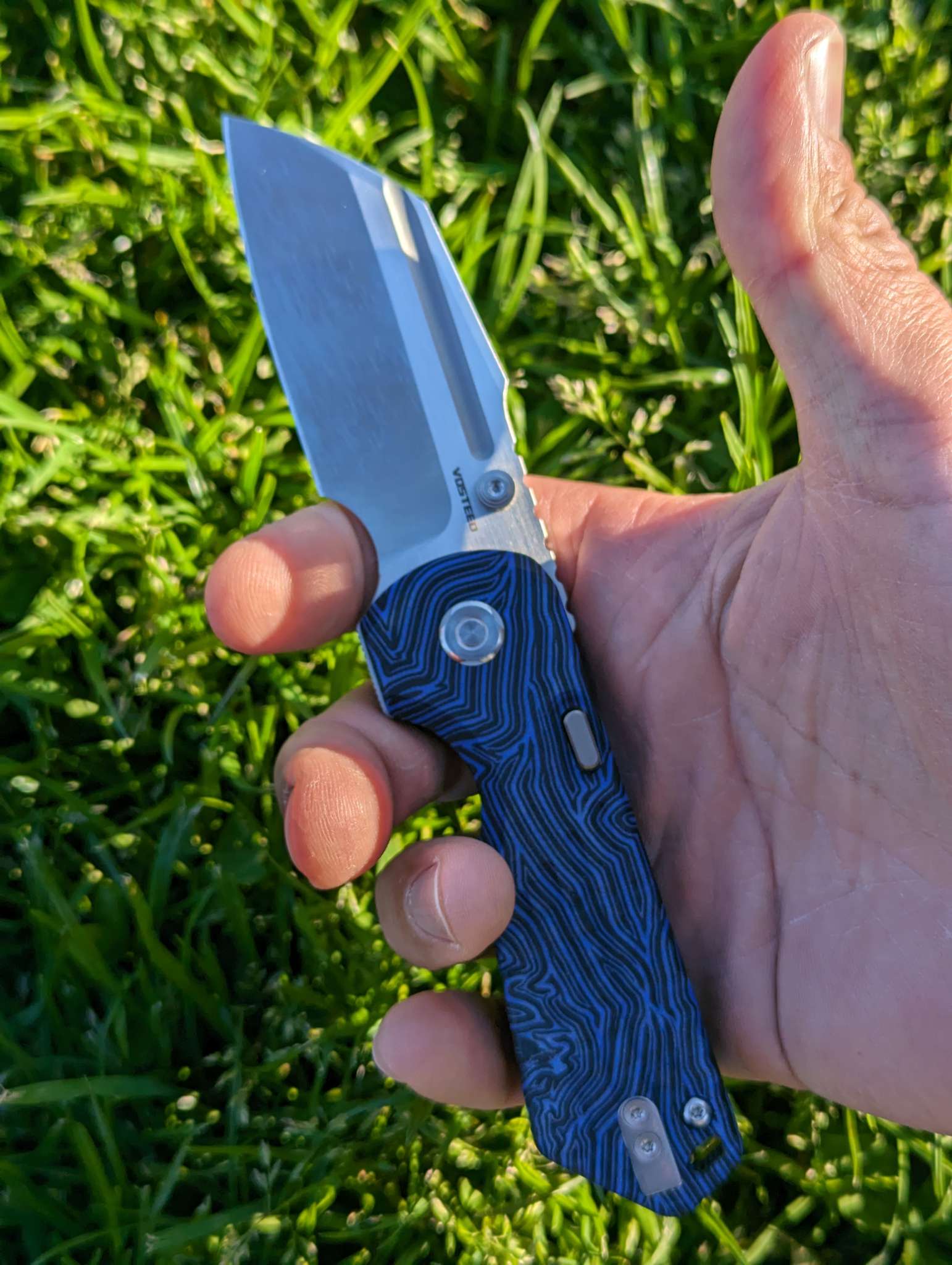 Vosteed Hedgehog knife review - a blue bladed beast on a budget - The ...
