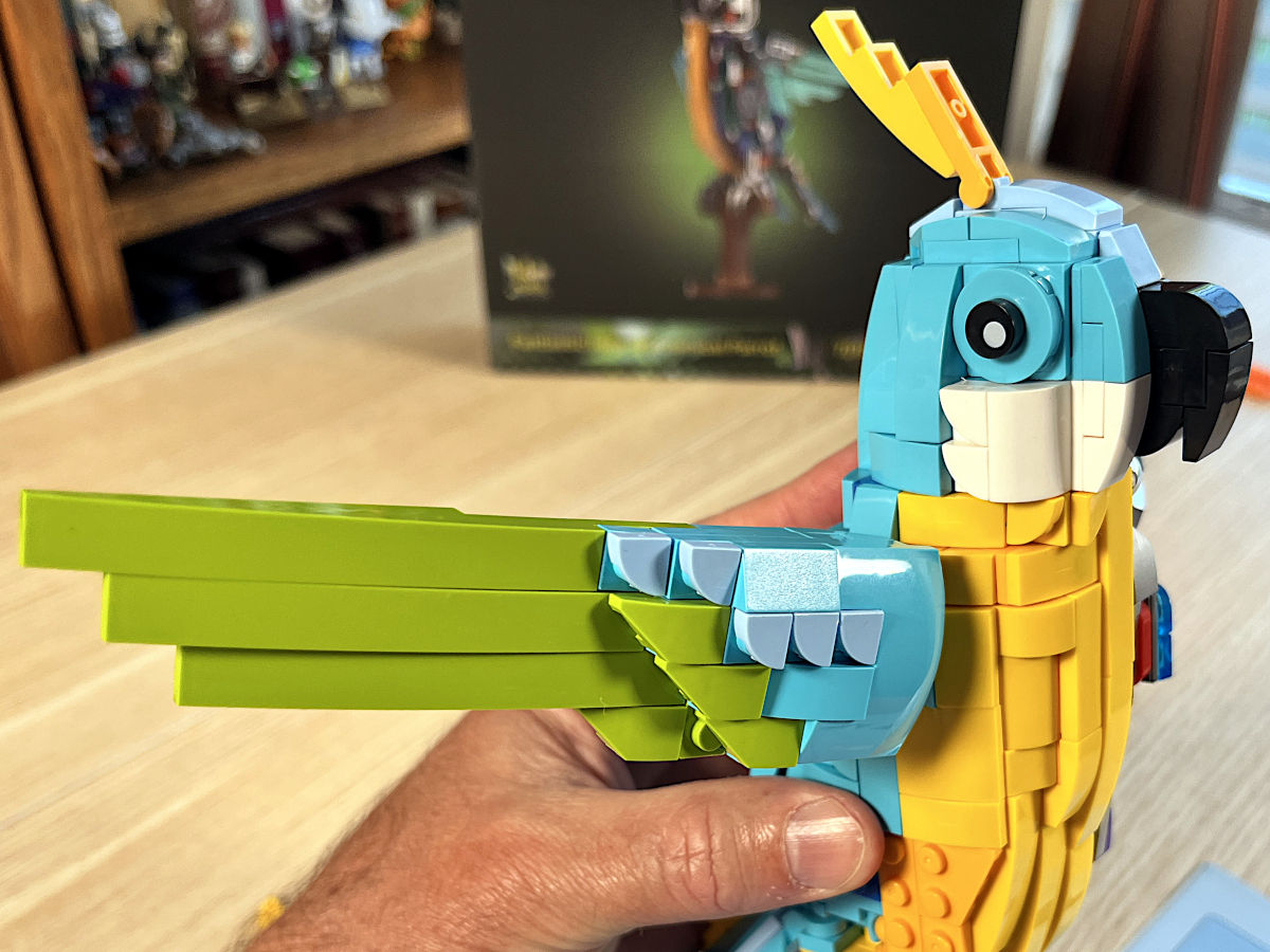 JMBricklayer Mechanical Parrot Building Block Set review - The Gadgeteer
