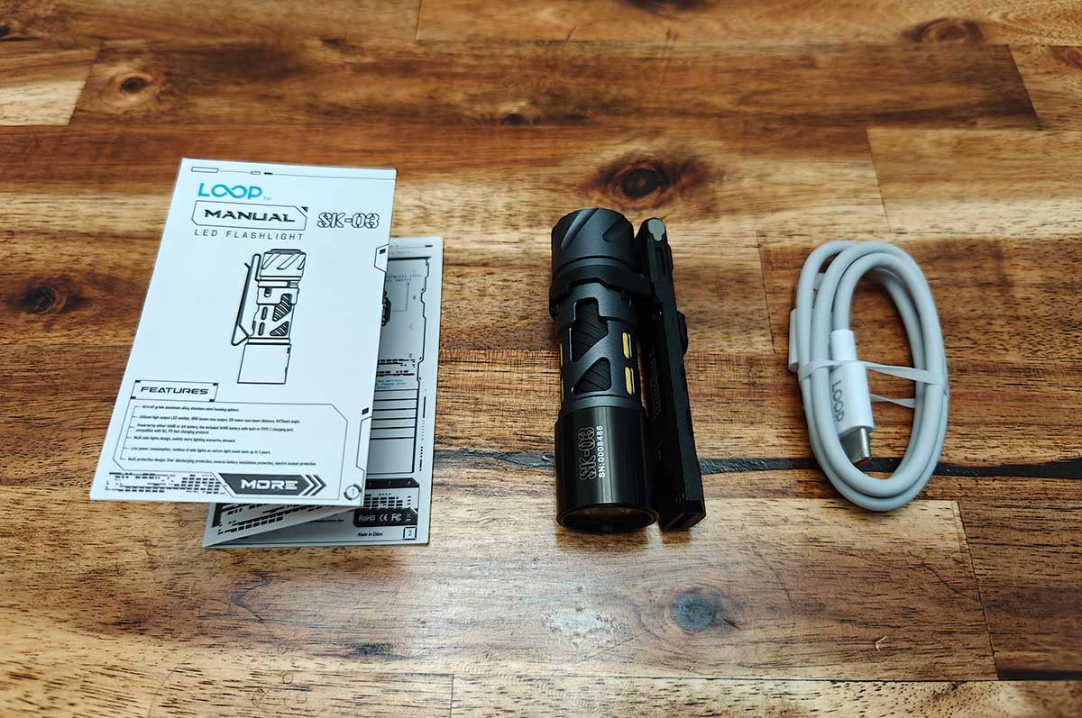 LOOP GEAR SK03 EDC Flashlight review - this flashlight can do more than ...
