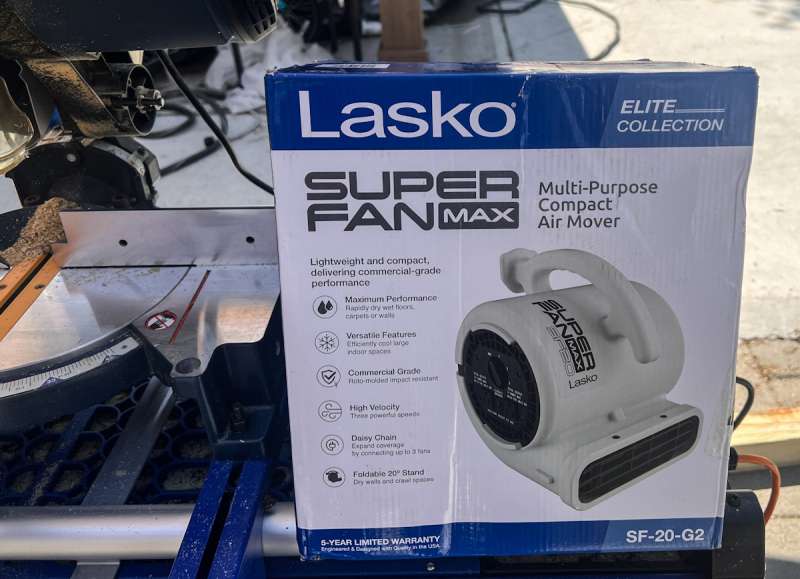 Lasko Super Fan Max Multi-Purpose Compact Air Mover review - The Gadgeteer