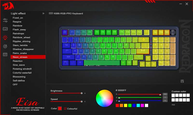 Redragon EISA K686 PRO SE Keyboard review - The Gadgeteer