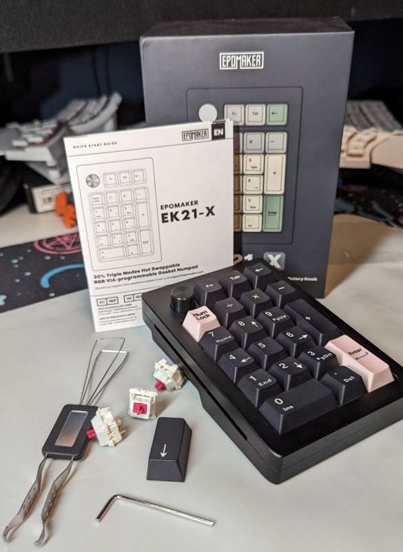 Epomaker EK21-X gasket Numpad review - Who needs a numpad? I do, and ...