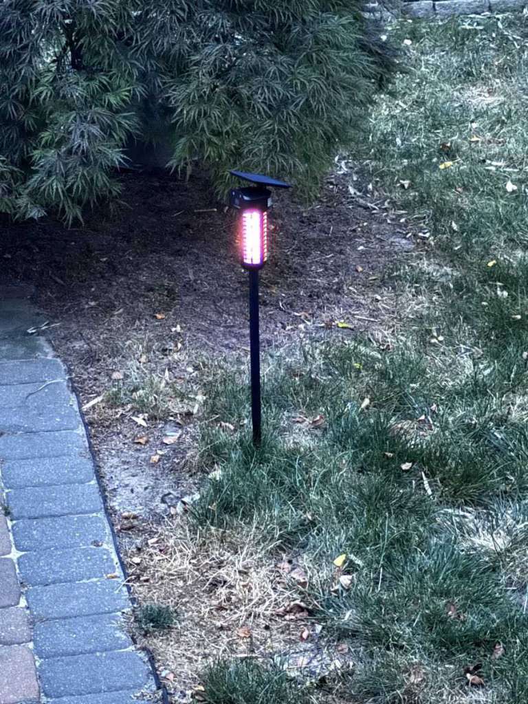 PestSniper Solar Bug Zapper review - charges by day and zaps bugs by ...