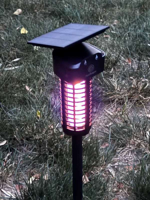 PestSniper Solar Bug Zapper review - charges by day and zaps bugs by ...