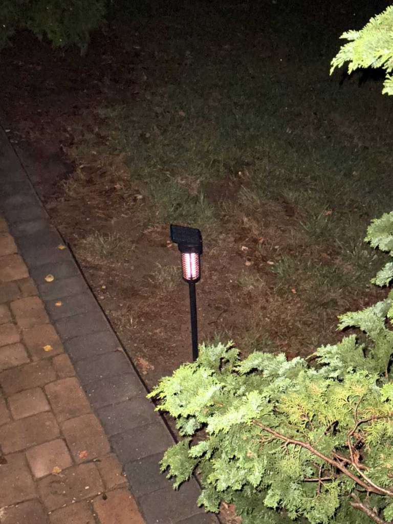 PestSniper Solar Bug Zapper review - charges by day and zaps bugs by ...