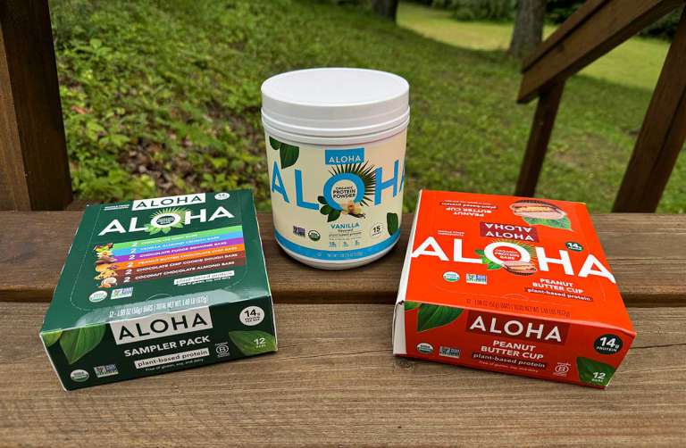 ALOHA organic plant based protein bars and protein power review - The ...
