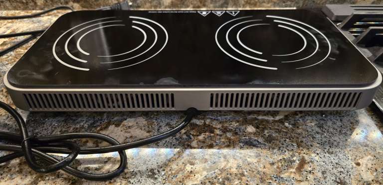 AMZCHEF Double Induction Cooktop with Griddle review - Cooking with ...