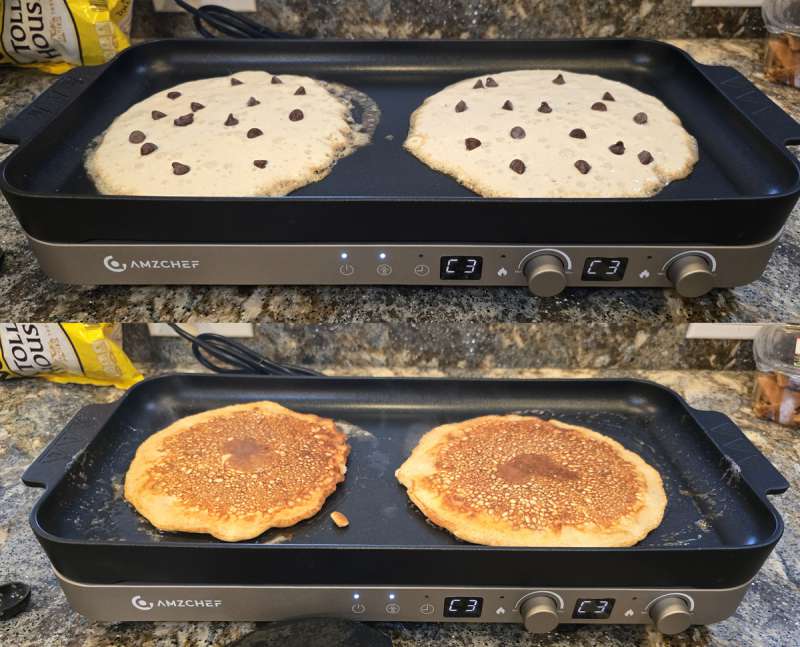 AMZCHEF Double Induction Cooktop with Griddle review - Cooking with ...