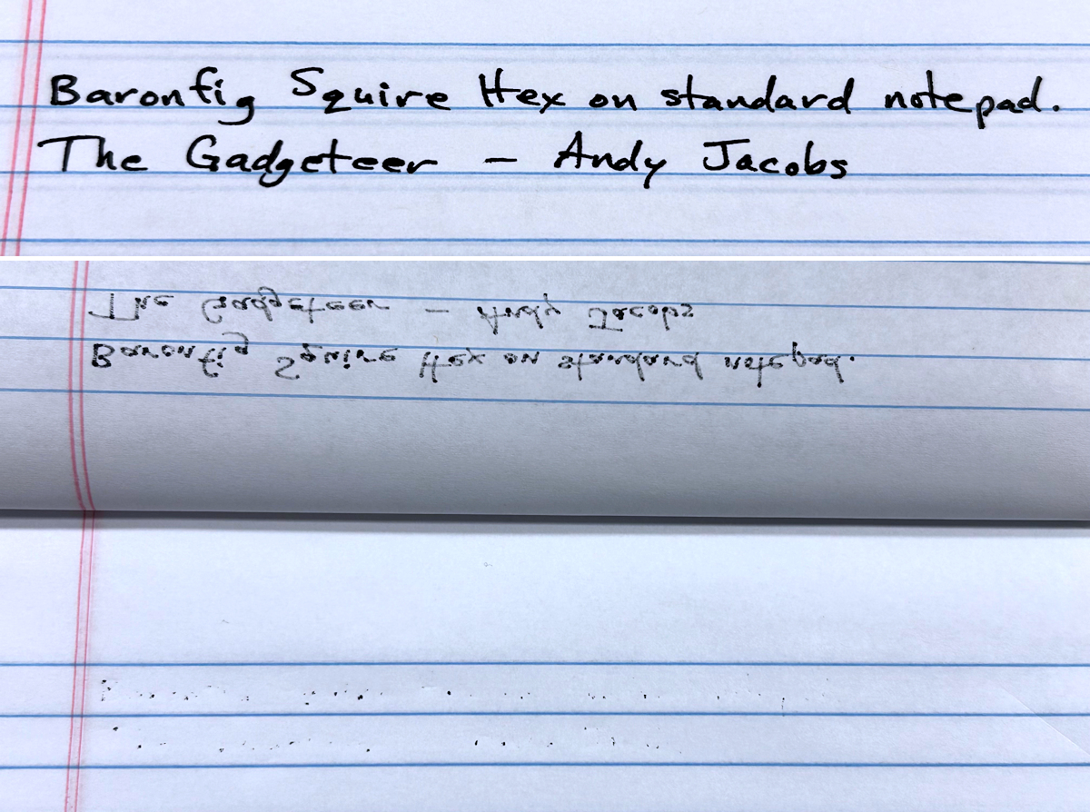 Baronfig Squire Hex Rollerball Pen review - The Gadgeteer