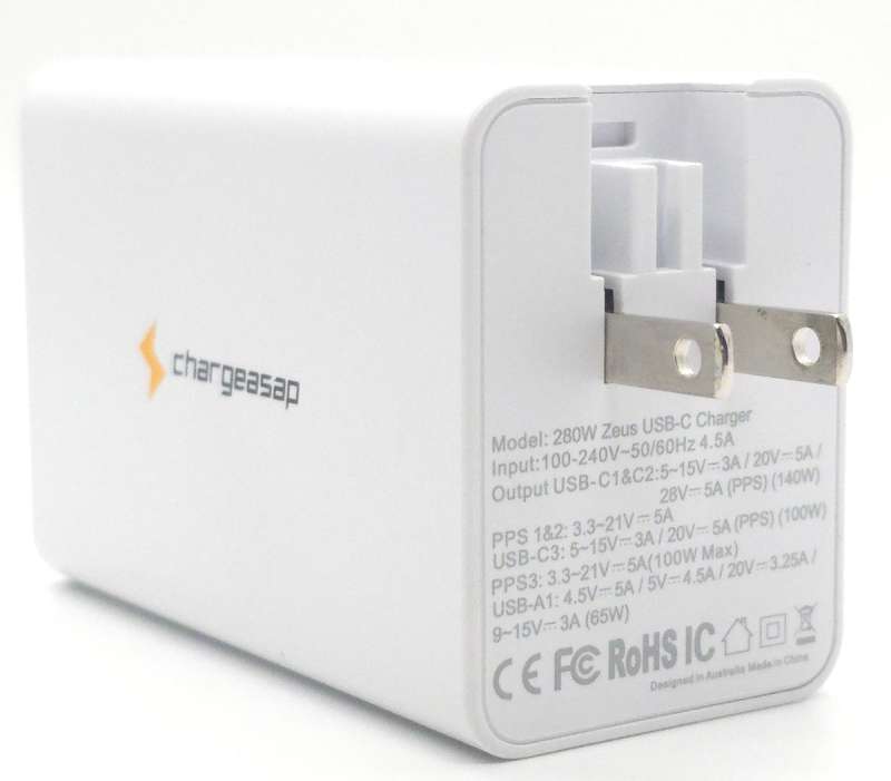 Chargeasap Zeus 280W GaN USB Charger review - Under a pound in your ...
