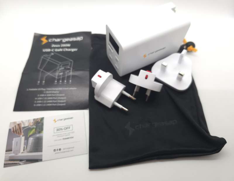 Chargeasap Zeus 280W GaN USB Charger review - Under a pound in your ...