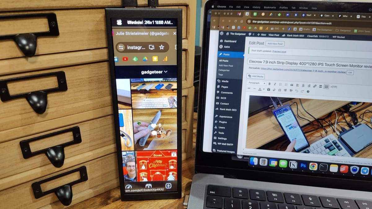 Elecrow 7.9 inch Strip Display 400*1280 IPS Touch Screen Monitor review ...