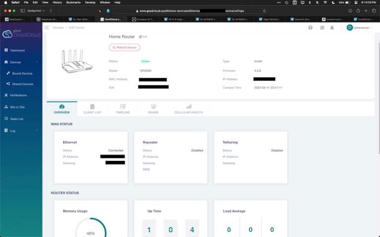 GL.iNet Flint 2 GL-MT6000 Wi-Fi 6 High-Performance Router review – go ...